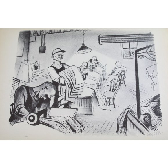 William Gropper | Art | William Gropper Print Sweatshop Vintage 77349 ...